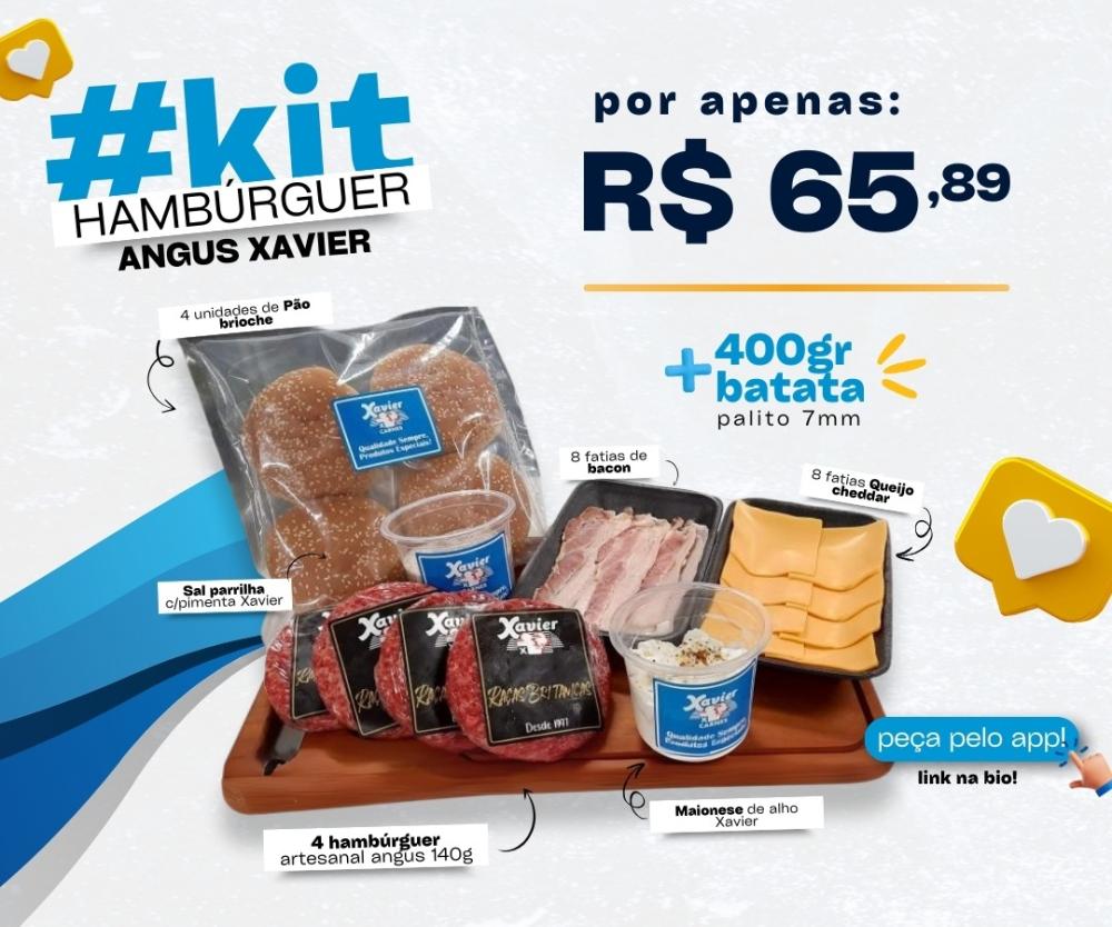 Casa do Kit - Meat | Food / XAVIER - KIT HAMBÚRGUER ANGUS XAVIER ...